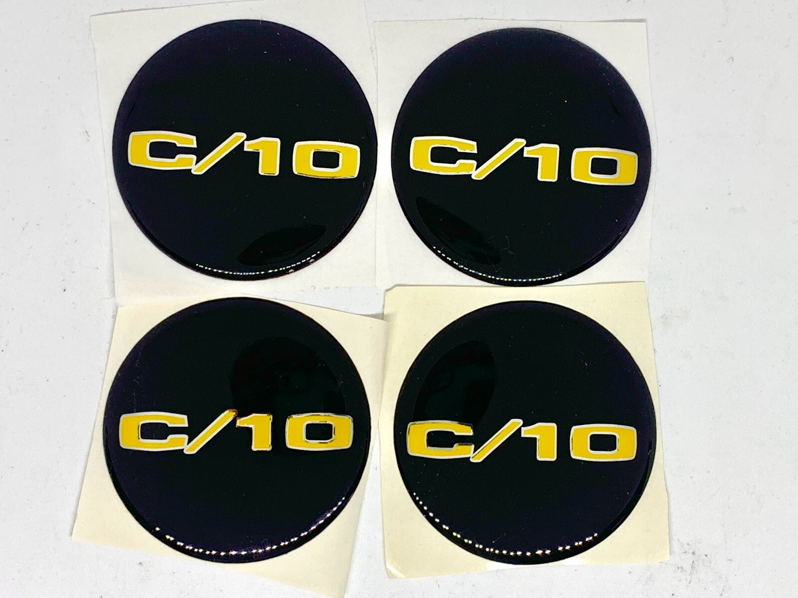 4 x 75mm Diam. Chev C/10 Logos Suit Wheel Centre Caps UV Resistant ...