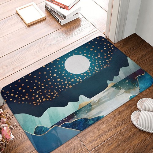 Mountain Bath Mat Moon Glow Doormat Kitchen Carpet Outdoor Rug Home ...
