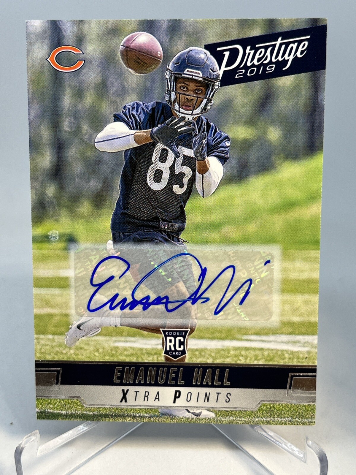 2019 Panini Prestige Xtra Points Signatures Emanuel Hall #290 Rookie ...
