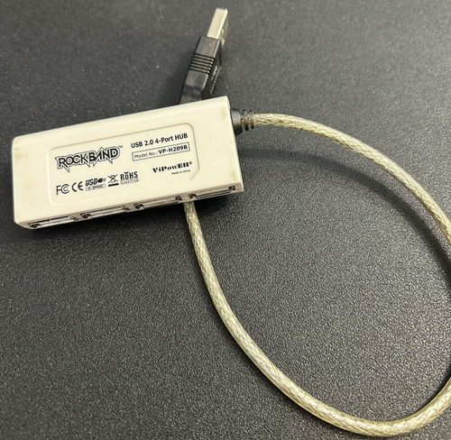 Rock Band USB 2.0 4-Port Hub VP-H209B ViPowER PS2 PS3 Xbox 360 Wii ...