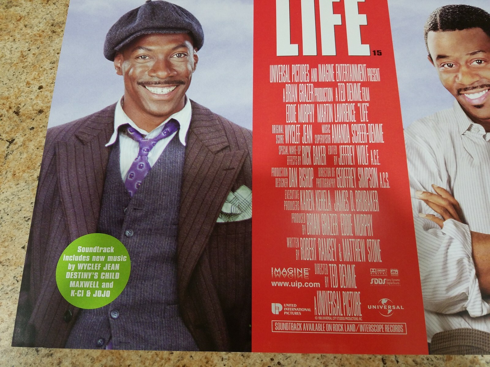 Life movie poster - Eddie Murphy, Martin Lawrence - 12 x 16 inches | eBay