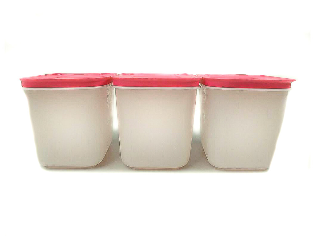 TUPPERWARE+Gefrier-Beh%C3%A4lter+%283%29+1+1+L+wei%C3%9F-pink+Gefrier ...