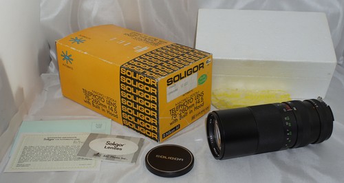 Soligor Telephoto Lens 75-260mm f4.5 in Original Box w/ Paperwork Nikon ...