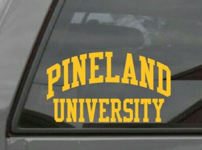 Pineland University Vinyl Window Decal Sticker | eBay