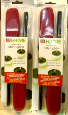 Utility Multi-purpose long stem Lighters BBQ/Fire Place Home 2 Pack 4 ...