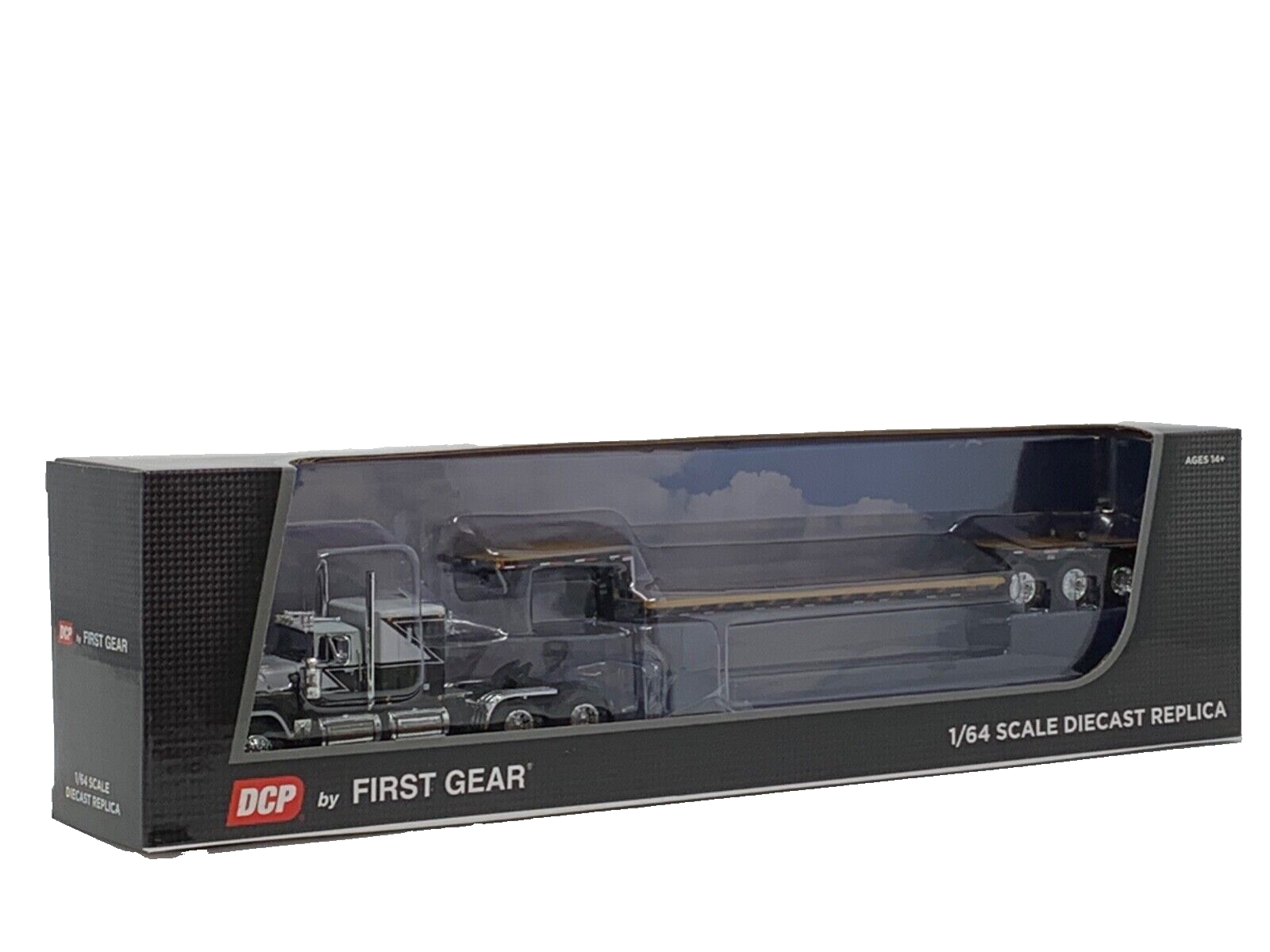 1/64 DCP BLACK/GREY MACK SUPERLINER W/ 60" FLAT TOP SLEEPER & RENEGADE ...