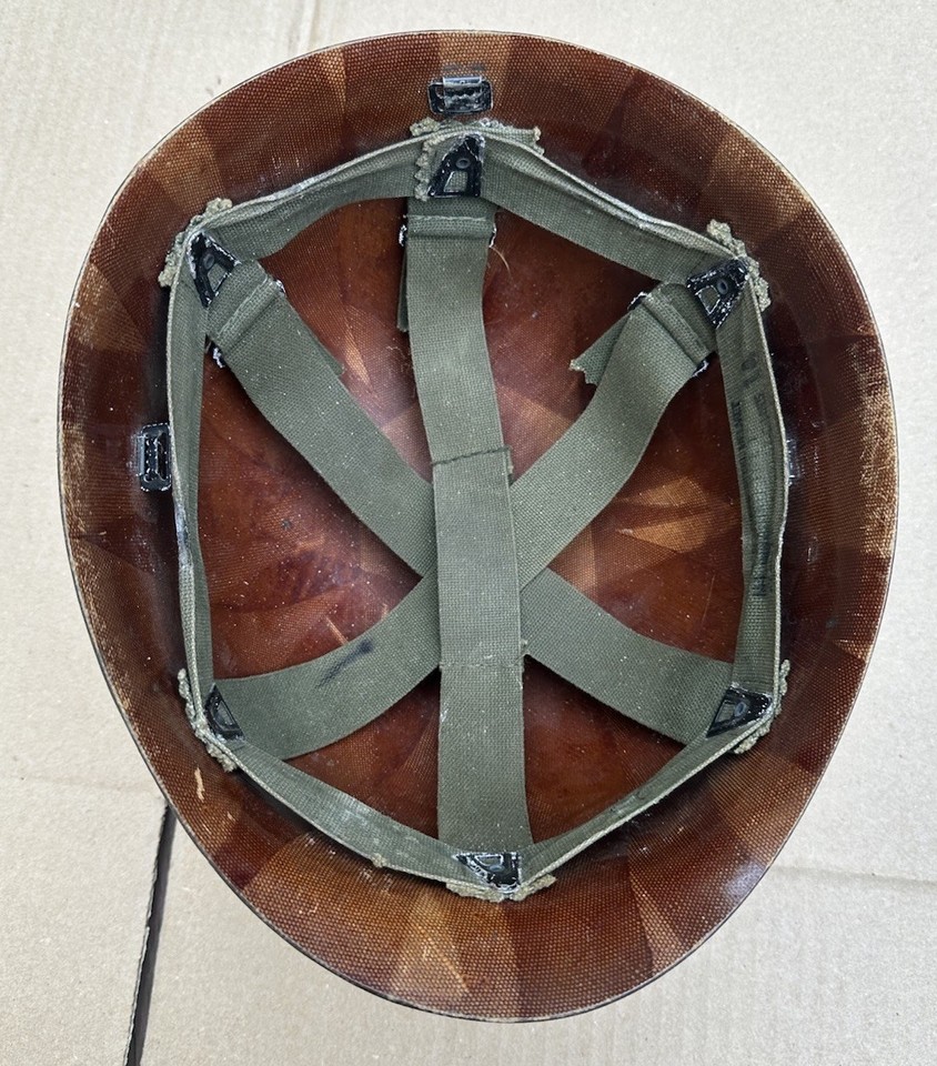 Vietnam Era US MP M1 Helmet Liner | eBay