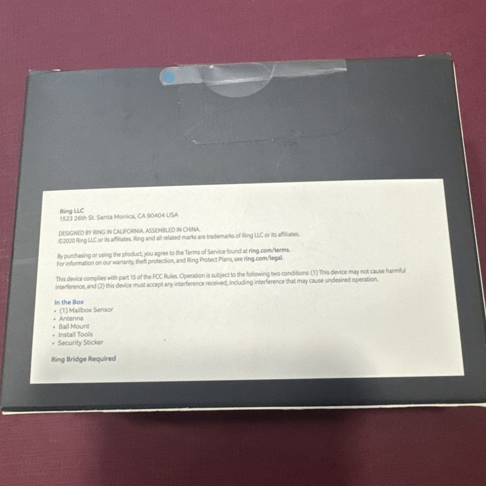 Ring - Wi-Fi Smart Mailbox Sensor Home Security Antenna Mount Packages ...