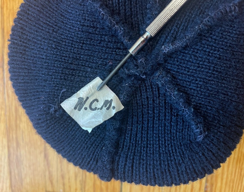 Vintage 80s US NAVY WATCH CAP Wool Knit Deck Sailor USN Military Issue ...