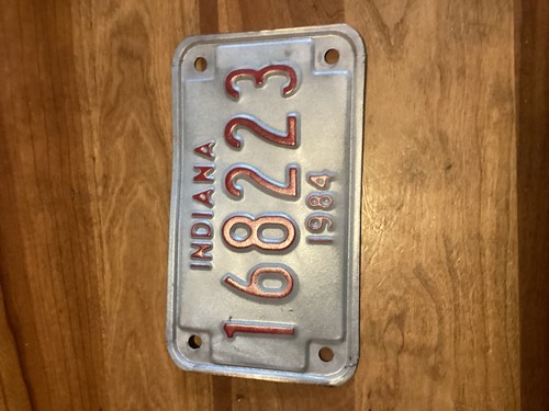 motorcycle license plate Indiana 80s | eBay