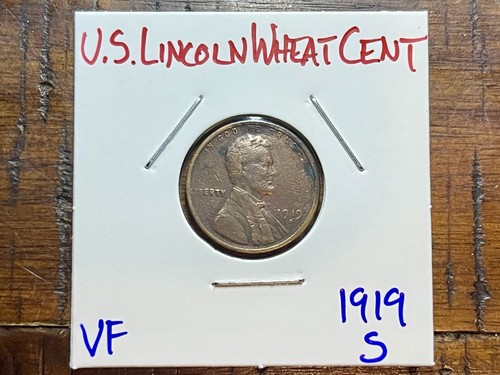 USA 🇺🇸 1919 S Lincoln Wheat Cent Penny in 2x2 Flip - Combined Shipping ...