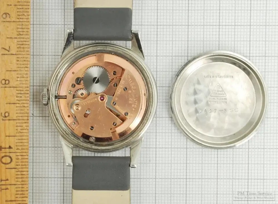 Omega "Seamaster" grade 565 automatic wrist watch w/ date, 17 jewels ...