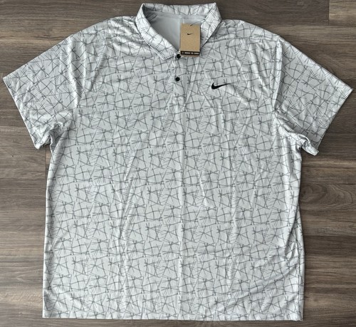Nike Victory+ Golf Polo Shirt Geometric Pattern FQ1134-077 Men’s Size ...