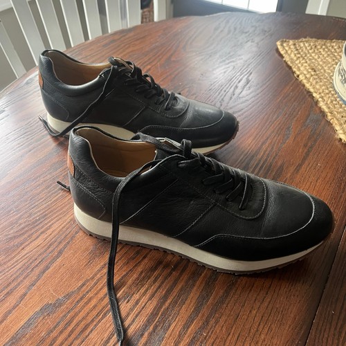 Moral Code Jet Sneaker Black Camel Sole Leather Men's Size 8 M Shoes ...