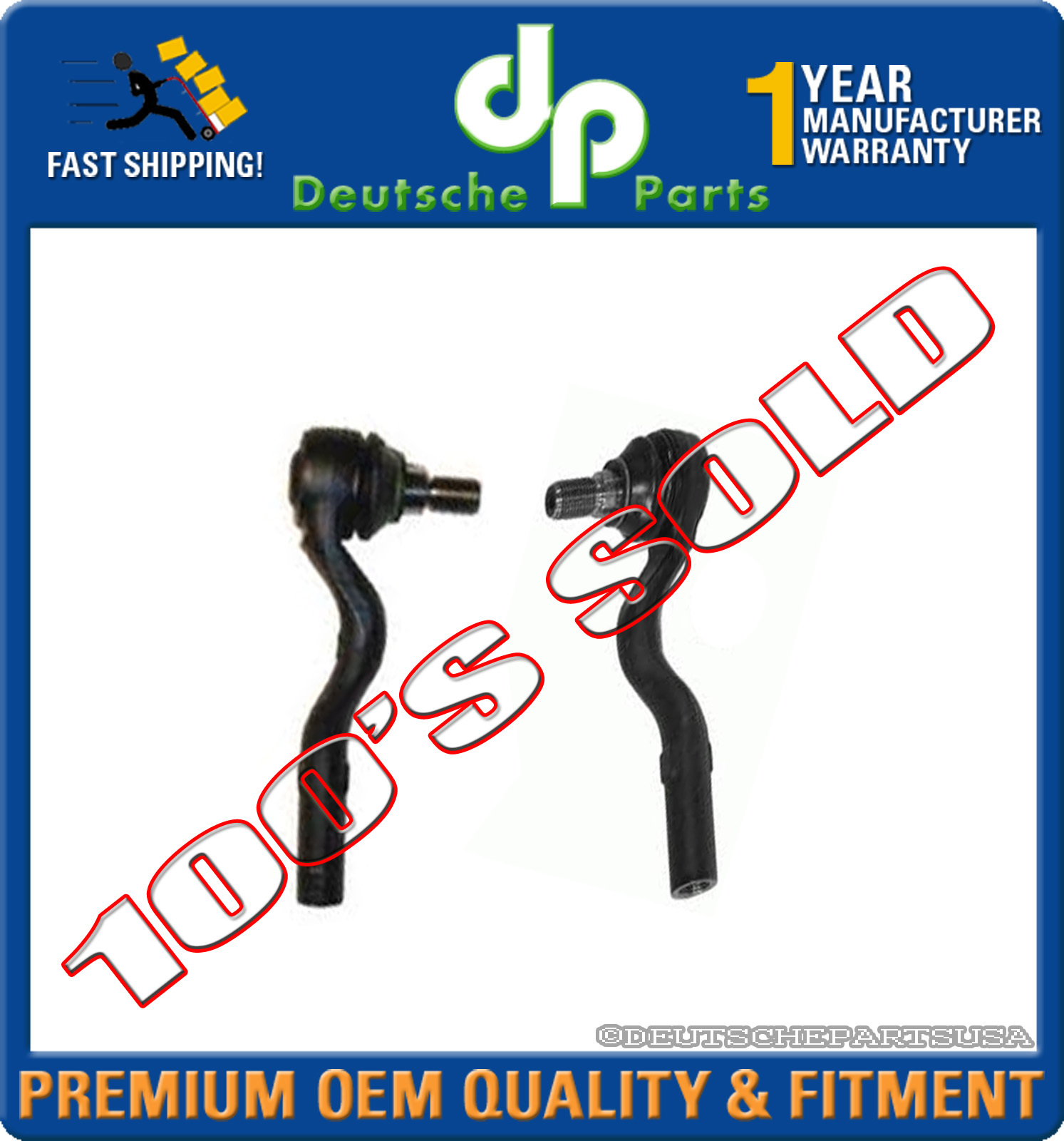 MERCEDES W210 E320 E300 E420 E430 OUTER TIE ROD 2103380515 + 2103380615 ...