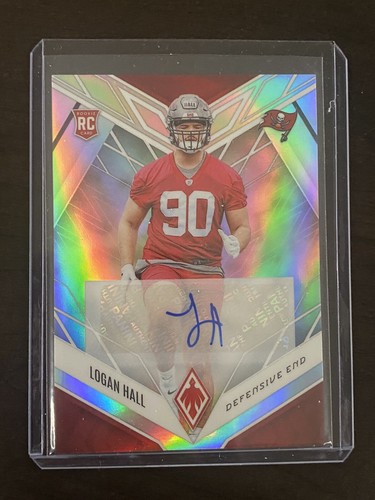2022 Phoenix Logan Hall Silver Rookie RC Auto Autograph #198 Buccaneers ...