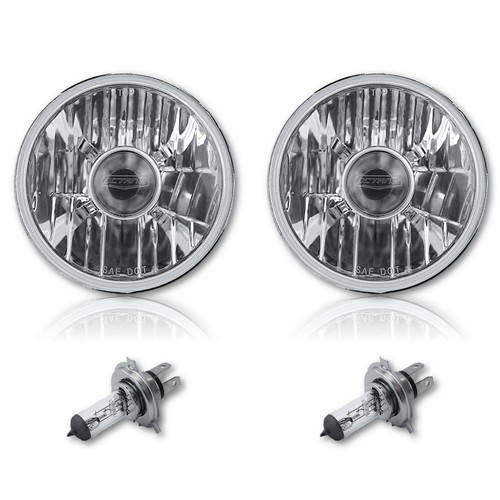5-3/4" Projector Crystal Clear Halogen Headlight Headlamp H4 60w Light ...