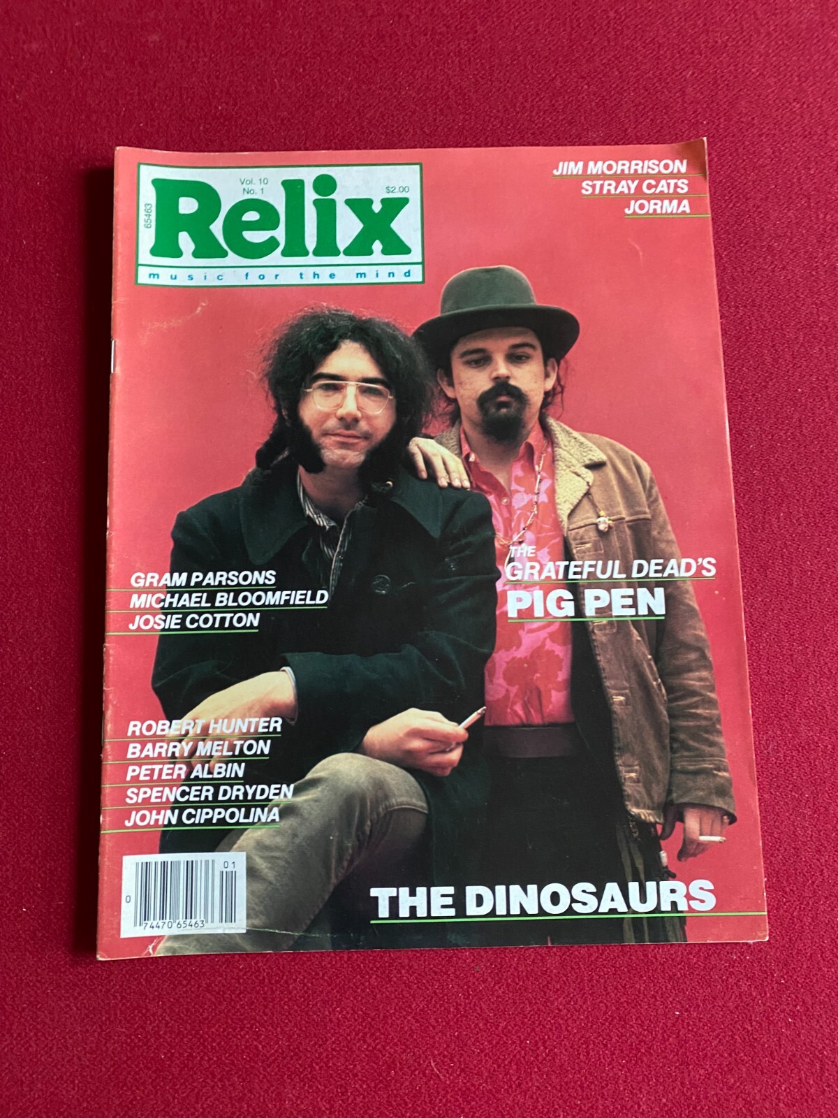 1983, Jerry Garcia, "Relix" Magazine (No Label) Scarce / Vintage ...
