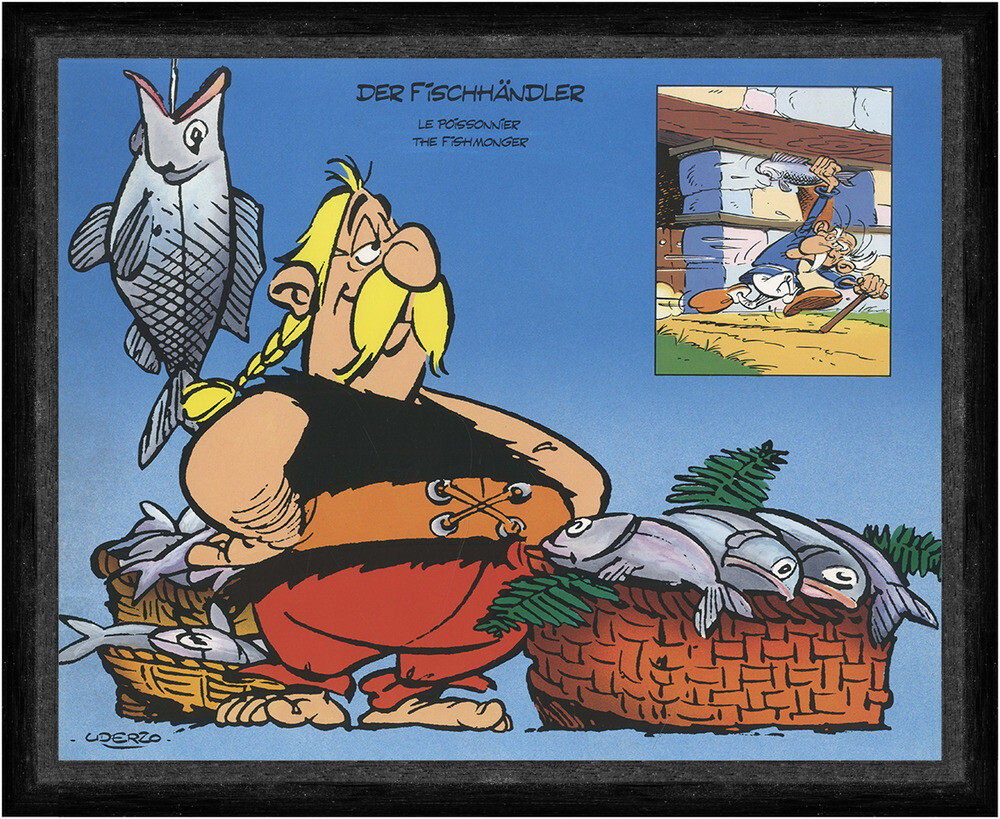Fischhändler Gallier Uderzo Asterix Obelix Plakat Kunstdruck Faks ...