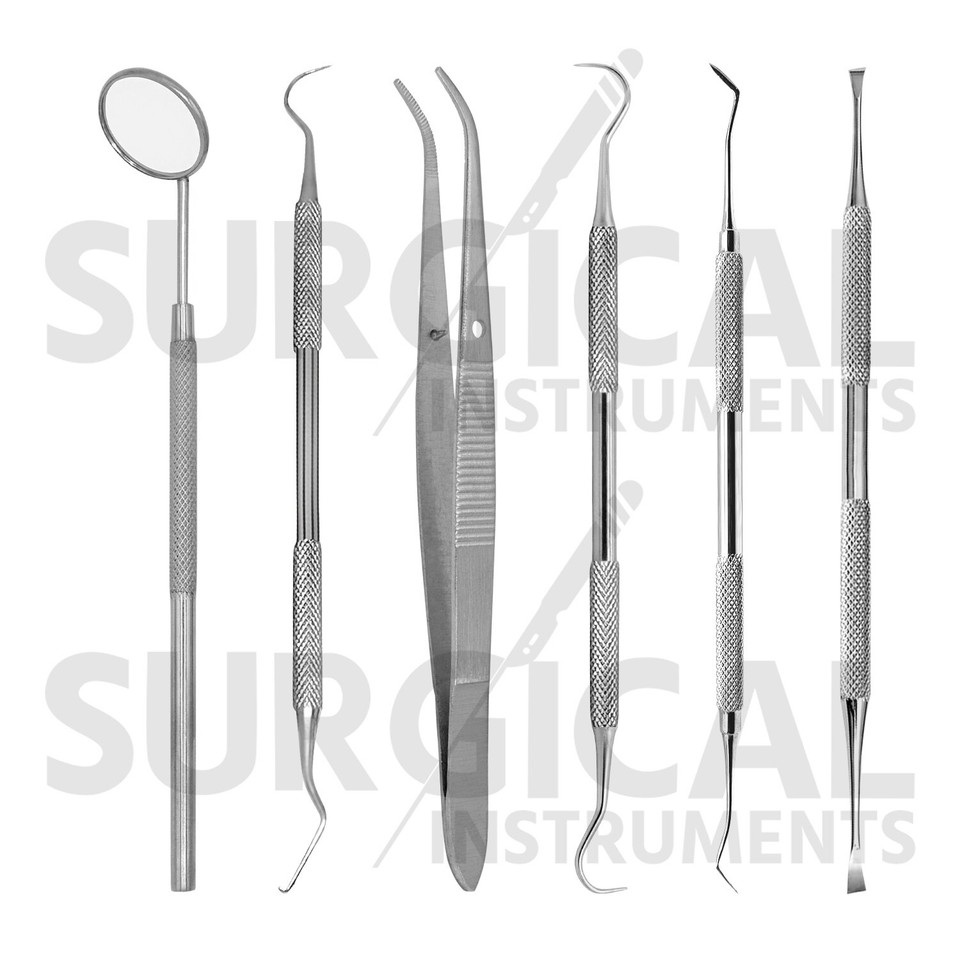 Professional Dental Oral Hygiene Kit 5 Tools Deep Cleaning Scaler Teeth ...