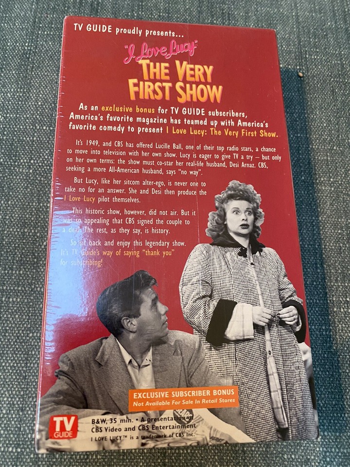 HTF VTG VHS COLLECTOR’S TV-I LOVE LUCY THE VERY FIRST SHOW-SEALED | eBay