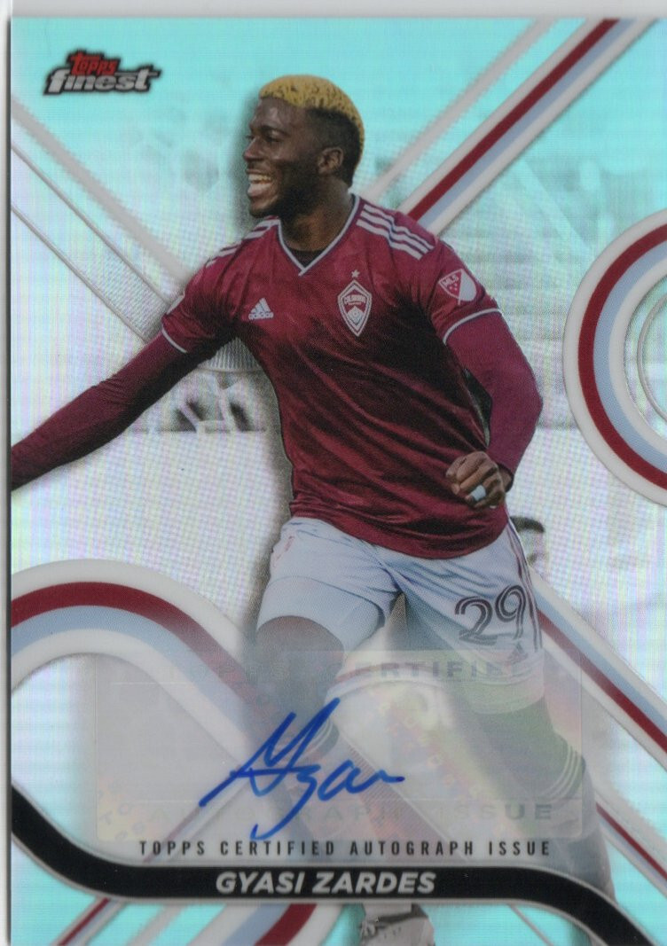 2022 Topps Finest MLS Autograph Auto Refractor Card #36 Gyasi Zardes | eBay