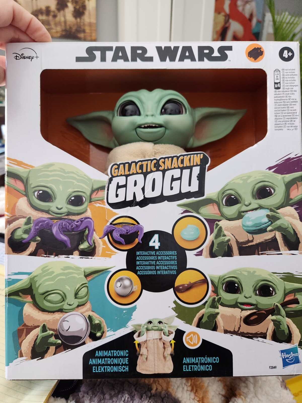 Star Wars Galactic Snackin Grogu Animatronic Toy Action Figure -F2849 ...