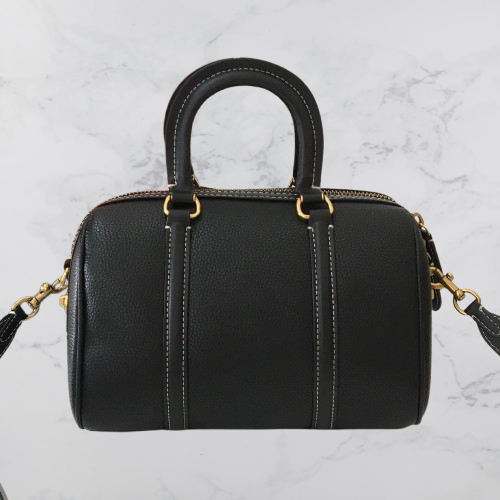 COACH Ruby Satchel 25 Color block C8530 ShoulderBag Women'sBag Black ...