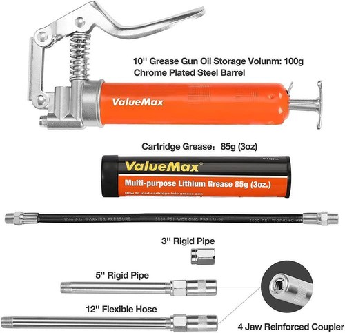 ValueMax V114001AE Grease Gun 3000 PSI for sale online | eBay