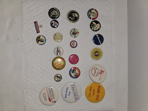 Vintage Politics Pin Button Lot Of 21 #2 | eBay