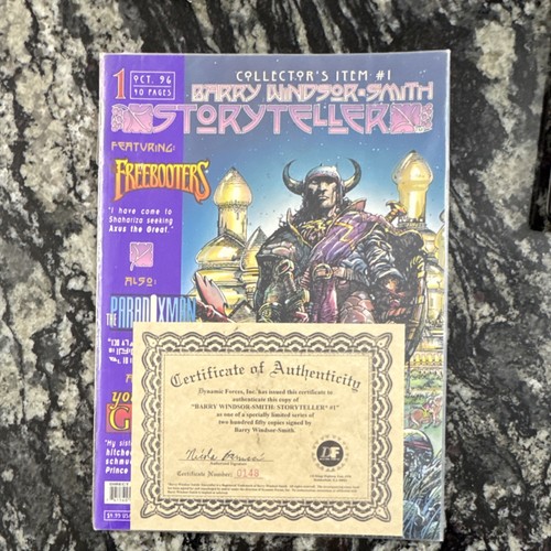 Barry Windsor-Smith: STORYTELLER #1 Signed Comic Book w/ COA, Axus the ...