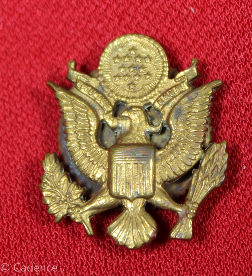 US WW2 Home Front Sweetheart Pin Screw Back Army Officer Lapel Pin ...