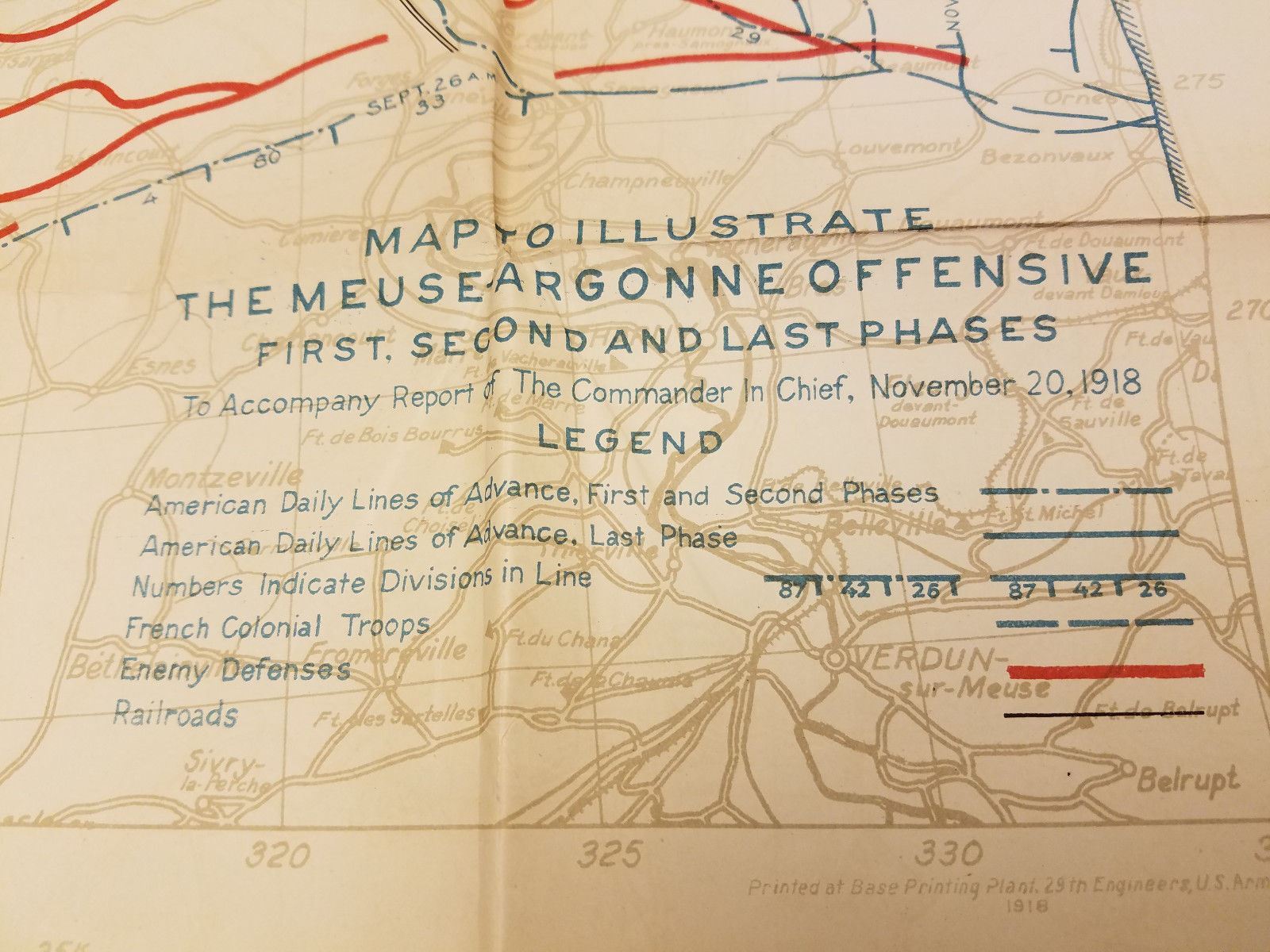 Rare 1919 Report Of GENERAL JOHN J. PERSHING Expeditionary Forces ...