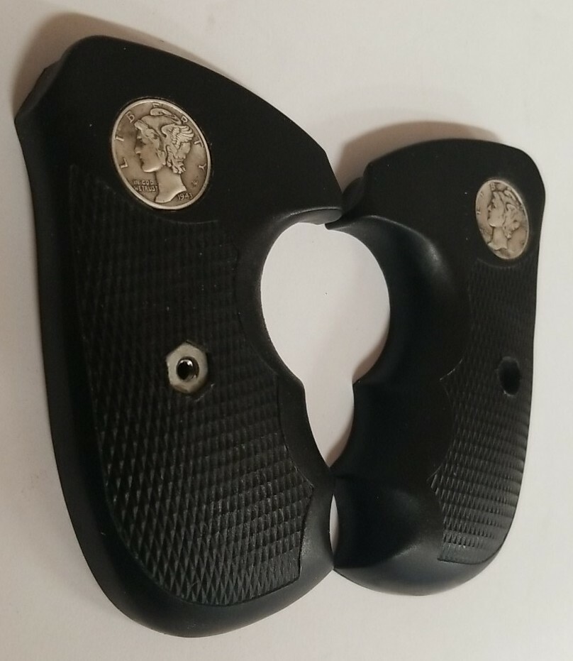 Rock Island M200 pistol grips black plastic with mercury dimes and ...