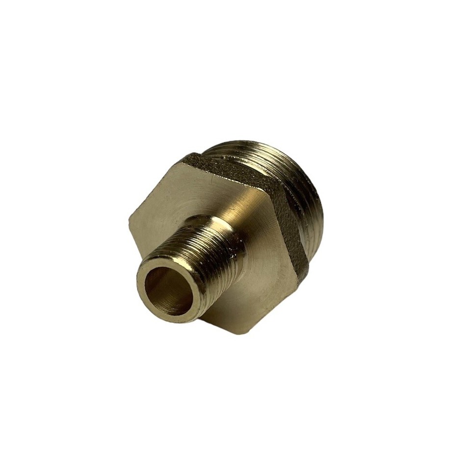 1/2” BSP Male to 1/8” BSP Brass Nipple Hex Coupler Connector Adapter ...