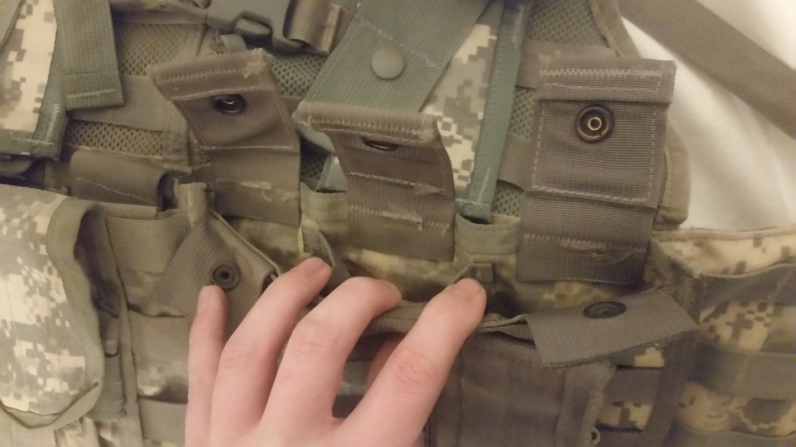 MOLLE II ACU FLC TACTICAL FIGHTING LOAD CARRIER VEST CHEST RIG ...