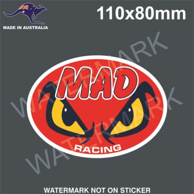 MAD RACING STICKER DRAG TOP FUEL RALLY MOTO GP | eBay Australia