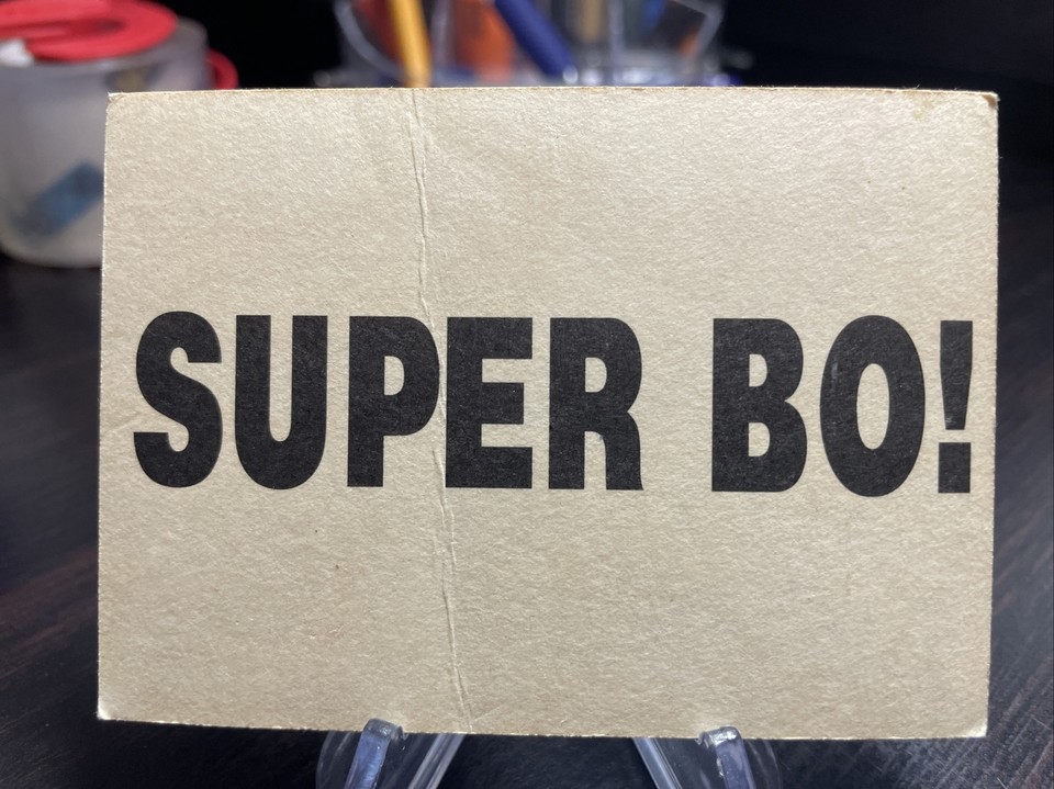 SUPER BO! Bo Jackson 1990 Broder Style Superman Promo Card #NNO | eBay