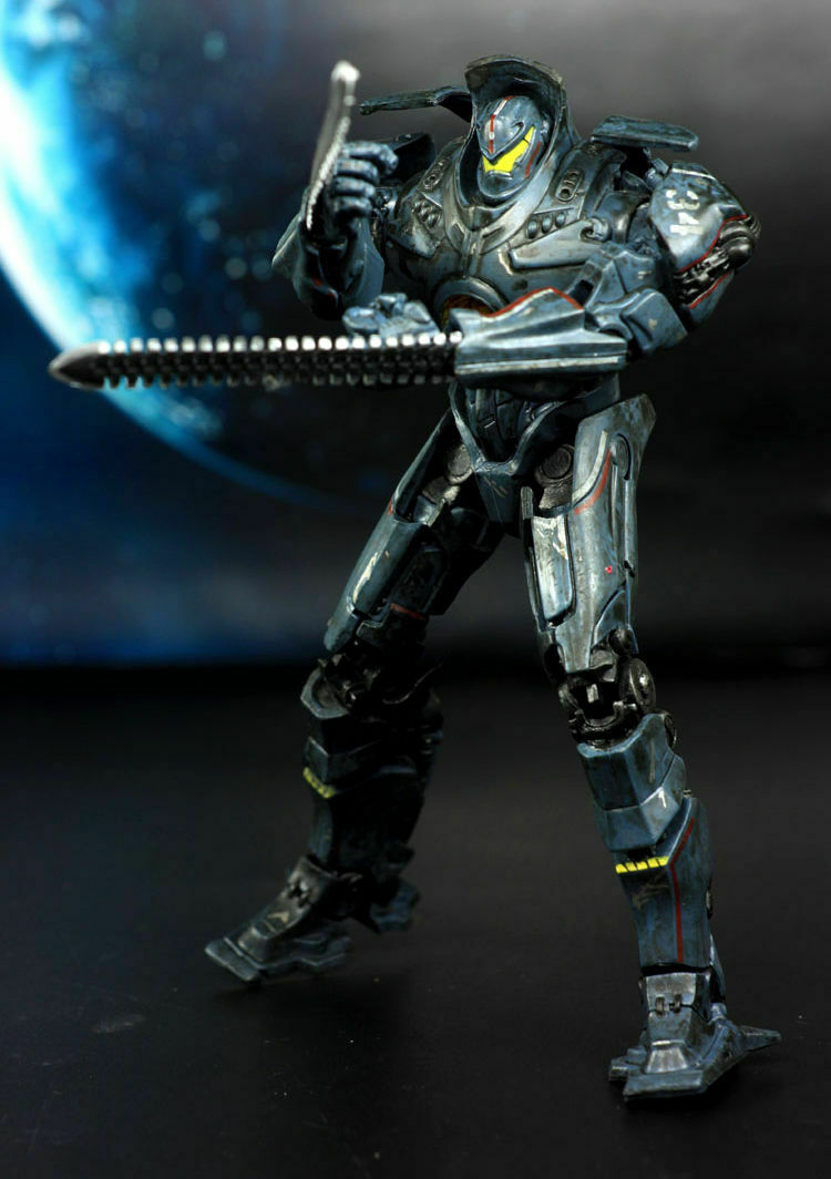 PACIFIC RIM JAEGER GIPSY DANGER BATTLE DAMAGE PVC MODEL ACTION FIGURE ...
