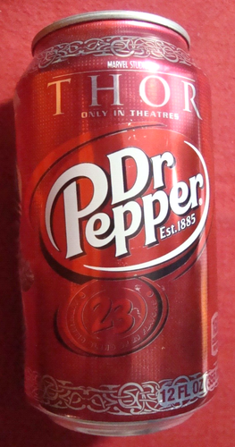2011 DR. PEPPER - MARVEL STUDIOS THOR THE DESTROYER SODA CAN BANK - ex ...