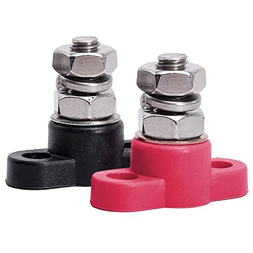 3/8 Battery Power & Ground Insulated Stainless Steel Stud Junction Post ...