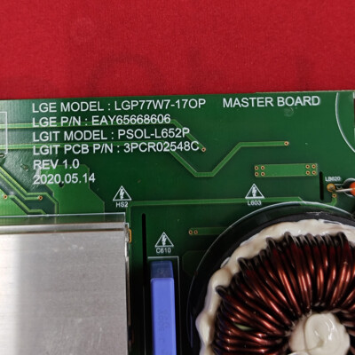 Original LGP77W7-17OP,Power Board EAY65668606,PSOL-L652P,3PCR02548C | eBay