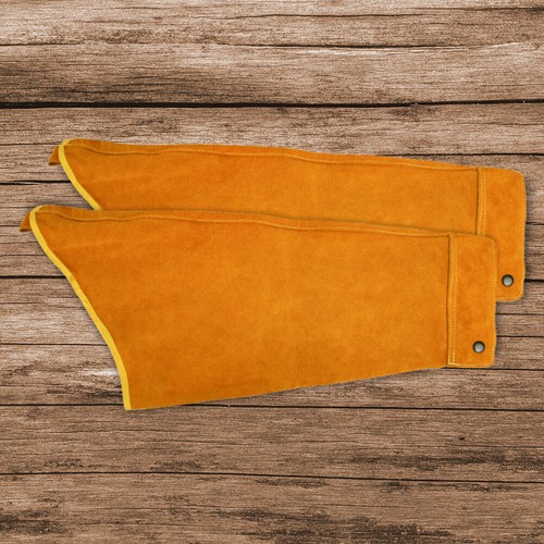 Leather Welder Arm Sleeves Solid Cowhide Welding Arm Protector for ...