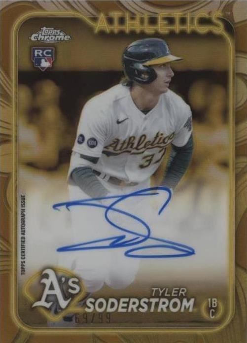 2024 Topps Gilded Collection - Chrome Gold Autographs Tyler Soderstrom ...