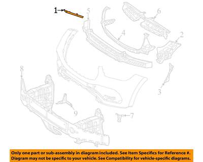 MERCEDES OEM 20-21 GLE350 Front Bumper Grille-Upper Mount Left ...
