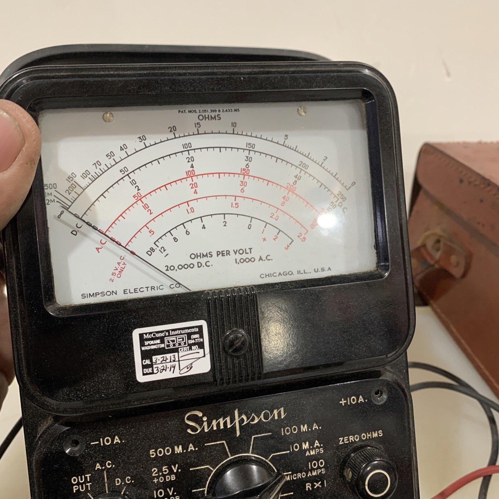 Simpson 260 Series ~ 8 Analog Multimeter + leather case & wires | eBay