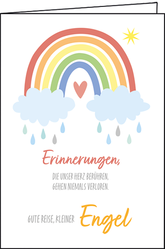 Trauerkarte Kind Beileidskarte Anteilnahme Karte Trauer Kindestod ...