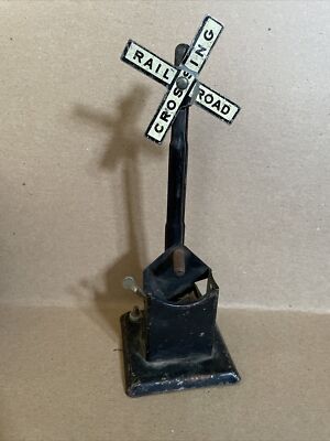 Antique PREWAR MARX TRAIN CROSSING SIGNAL | eBay