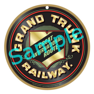 Grand Trunk Railway Logo Wood Plaque-Sign / Man Cave / Train & Kids ...