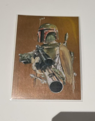 Star Wars Topps Galaxy series 6 Boba Fett Foil Bronze Parallel 9/10 | eBay